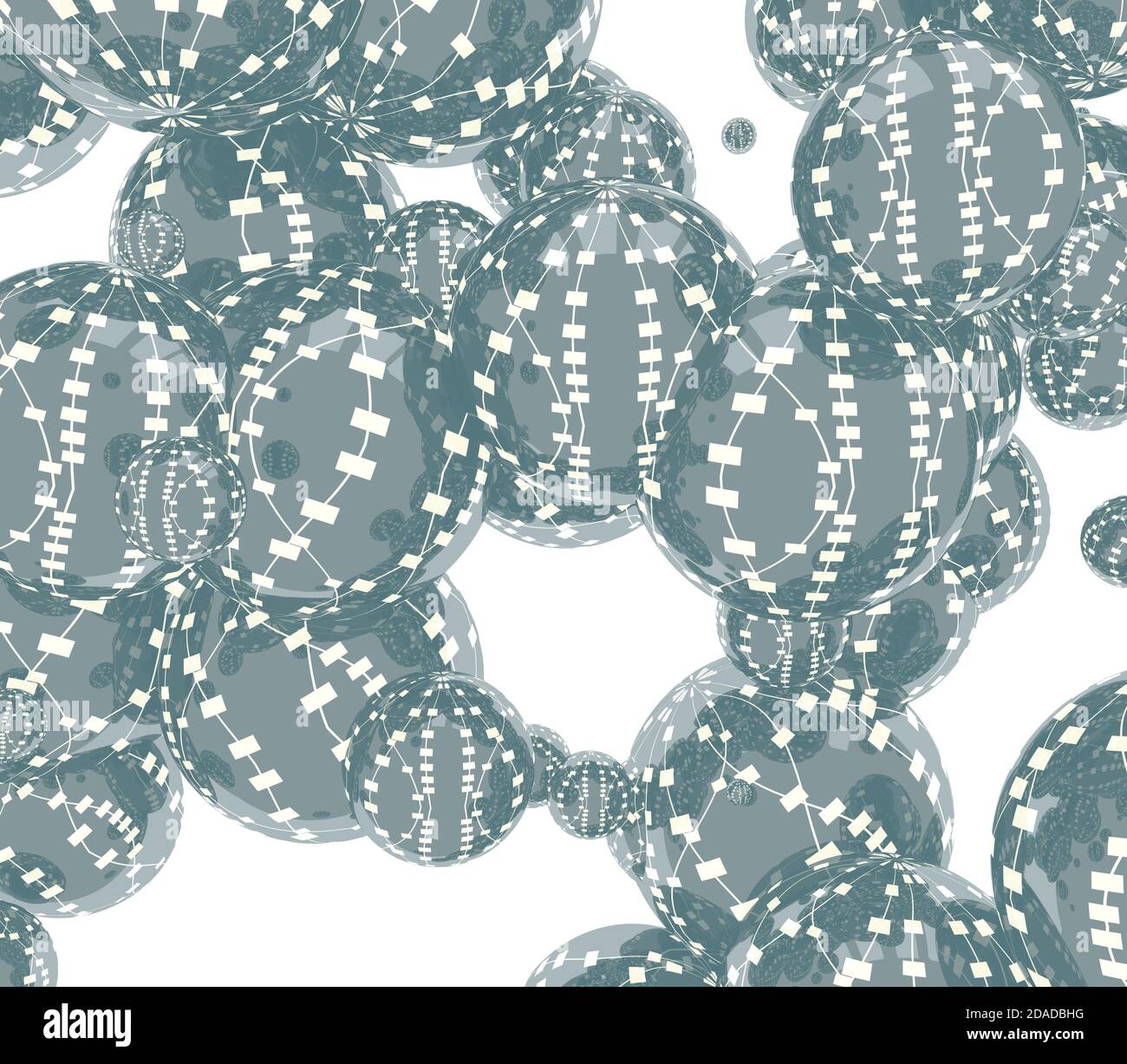 Large group of orbs or spheres Stock Photo - Alamy