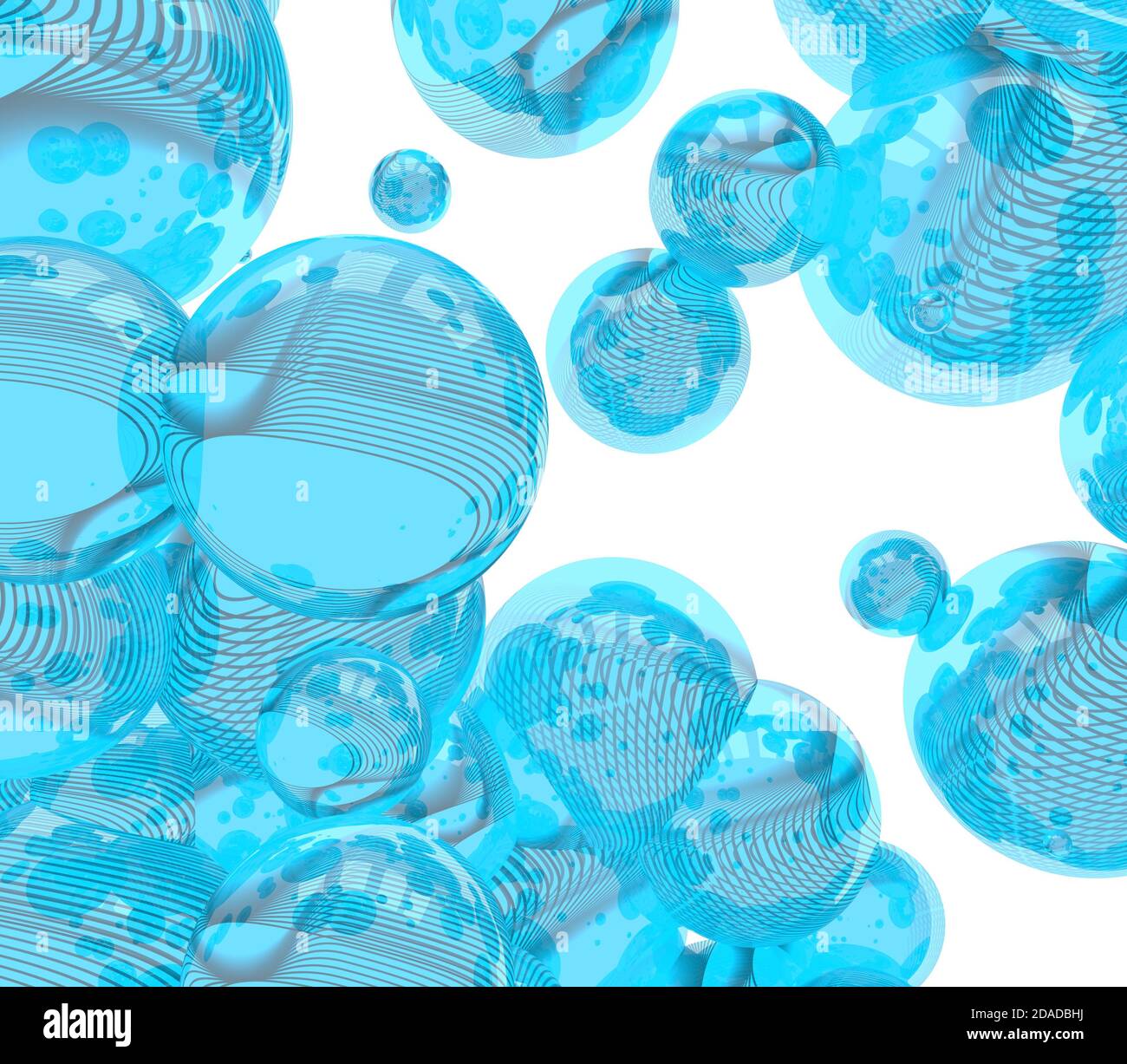 Large group of orbs or spheres Stock Photo - Alamy
