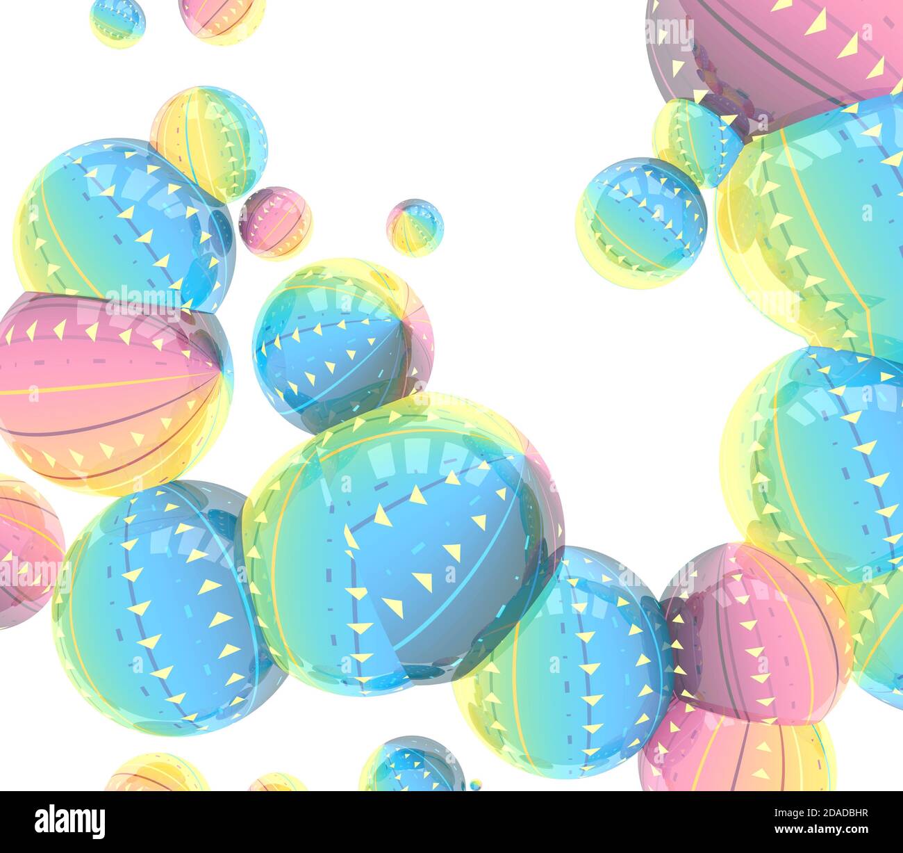 Large group of orbs or spheres Stock Photo - Alamy