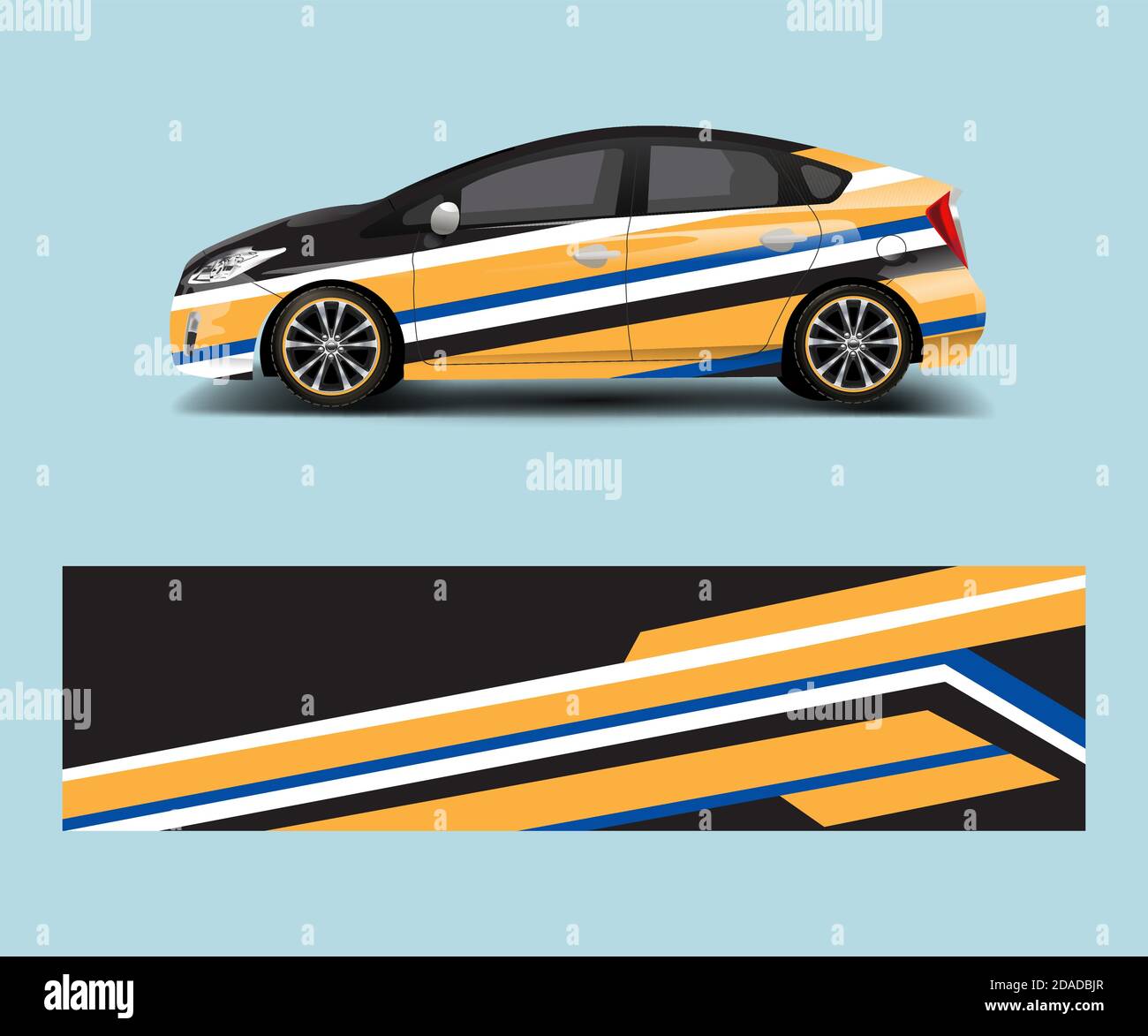 PrintCar wrap decal design vector. Graphic abstract racing designs for ...