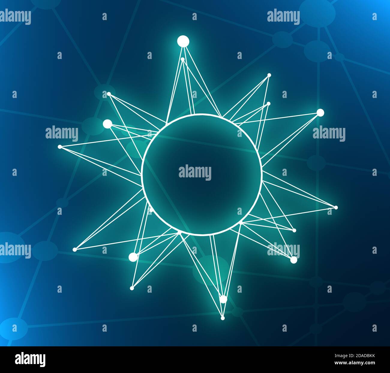 Neon triangle energy burst futuristic hi-res stock photography and ...