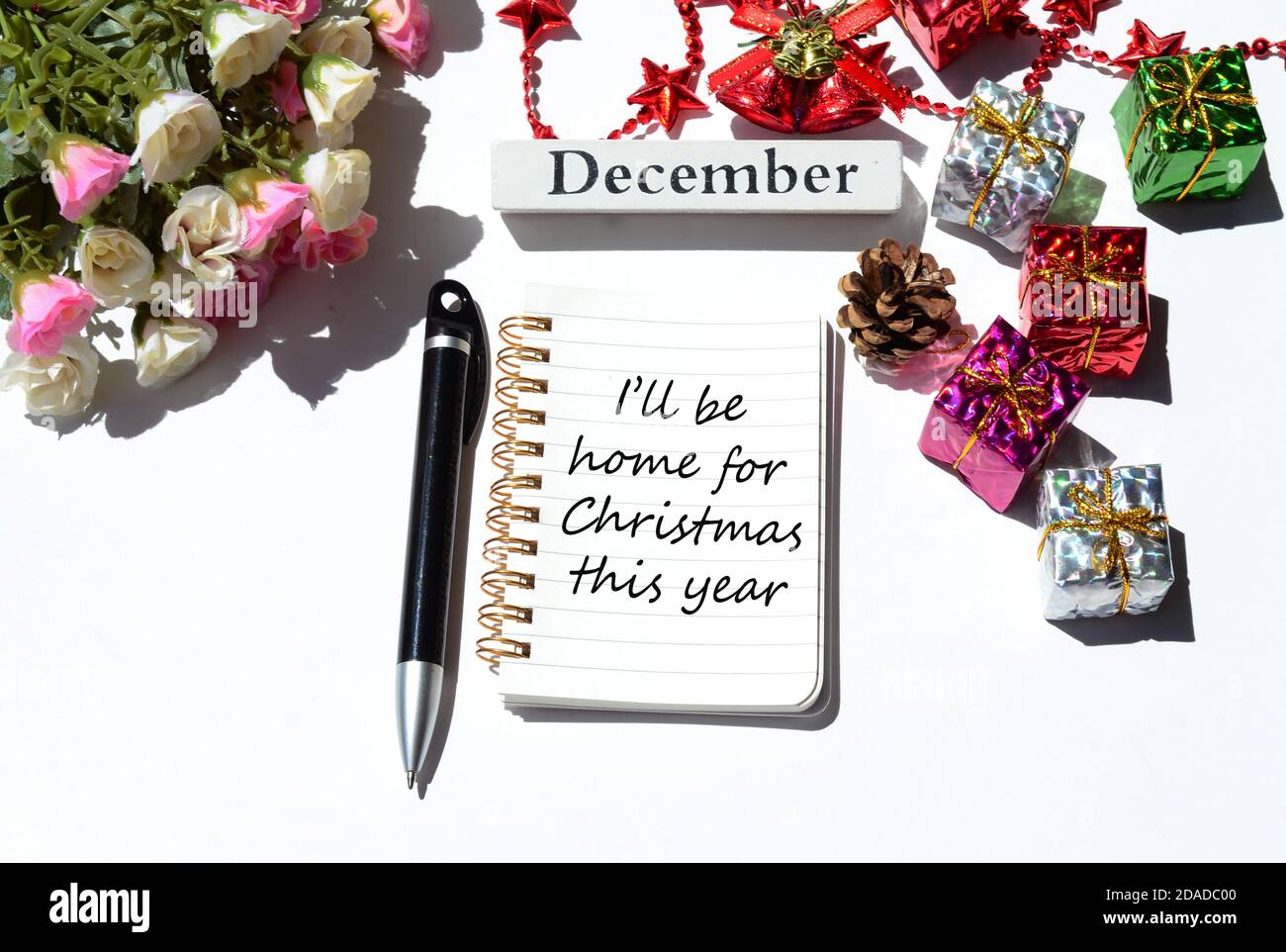 December calender hi-res stock photography and images - Alamy