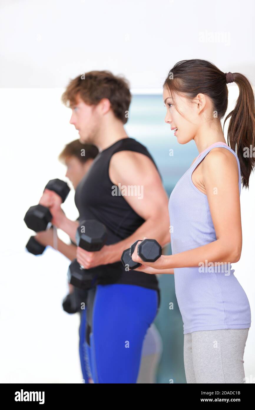 Fitness people in gym Stock Photo - Alamy