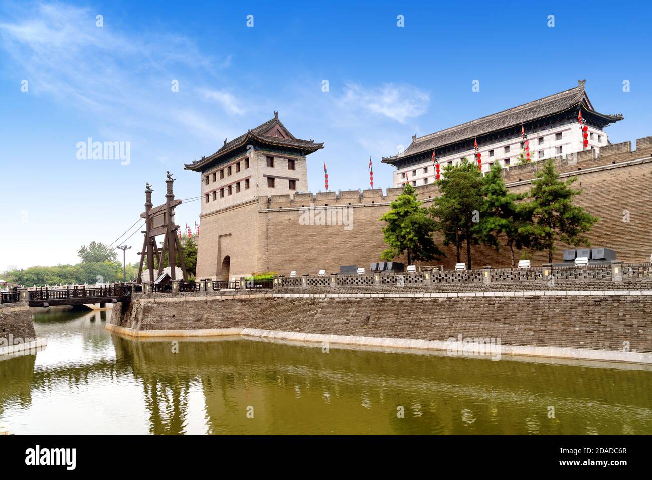 City wall of Xi'an, Yongning Gate, Sothern Gate Stock Photo - Alamy