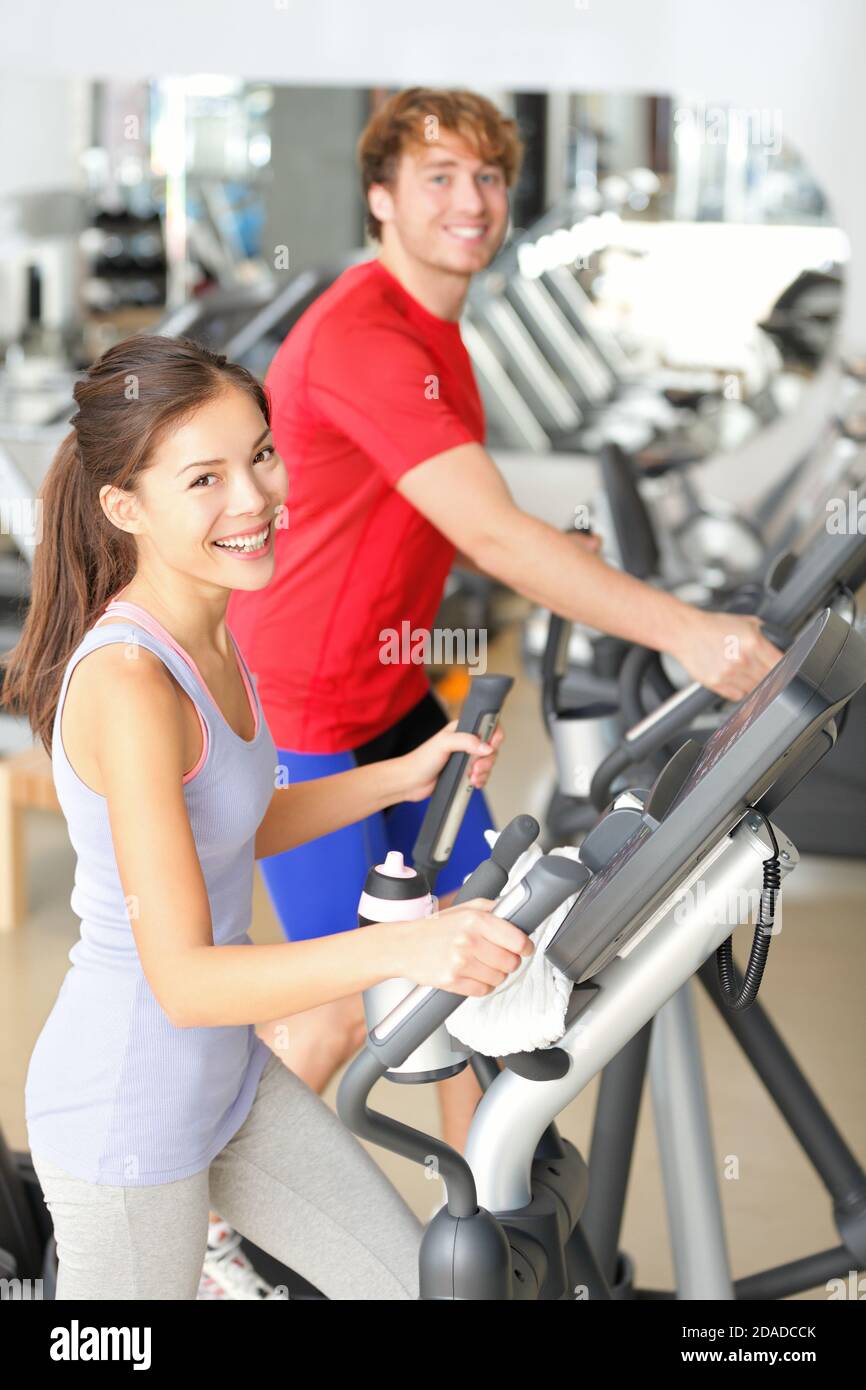Gym people in fitness center Stock Photo - Alamy
