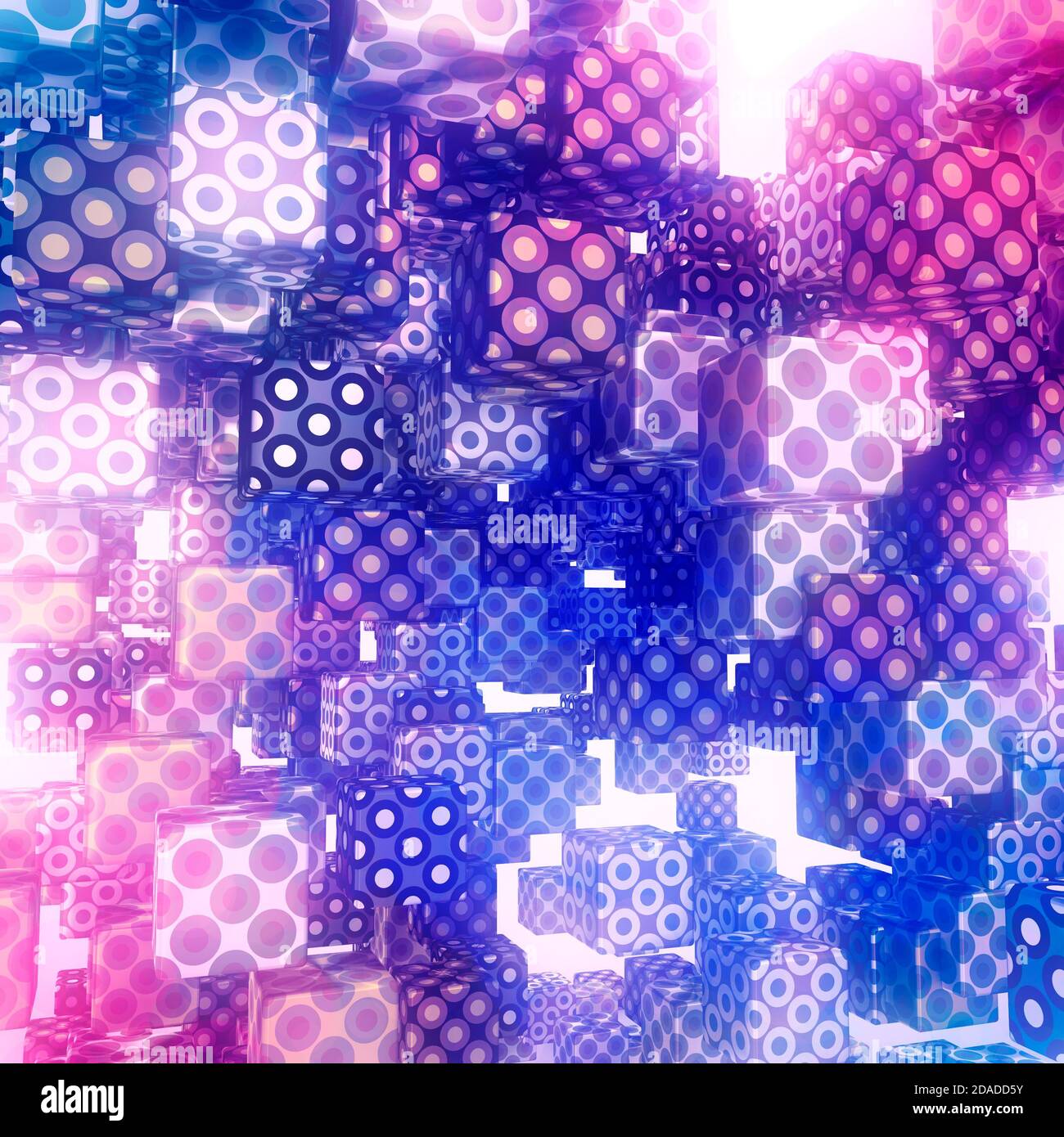 Abstract background from flying cubes Stock Photo - Alamy