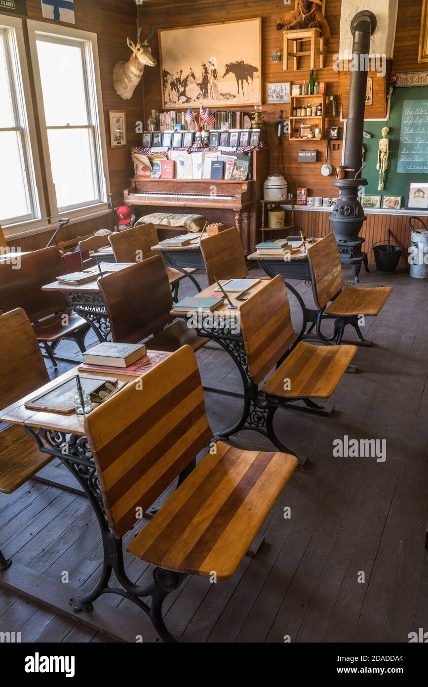 The school room with vintage memorabilia donated to the Henry ...