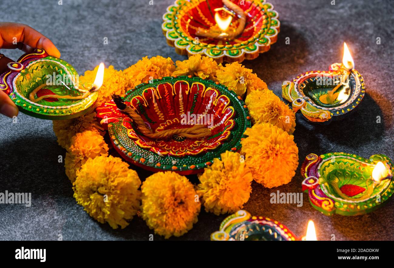 Nice Rangoli In Honor Of Women