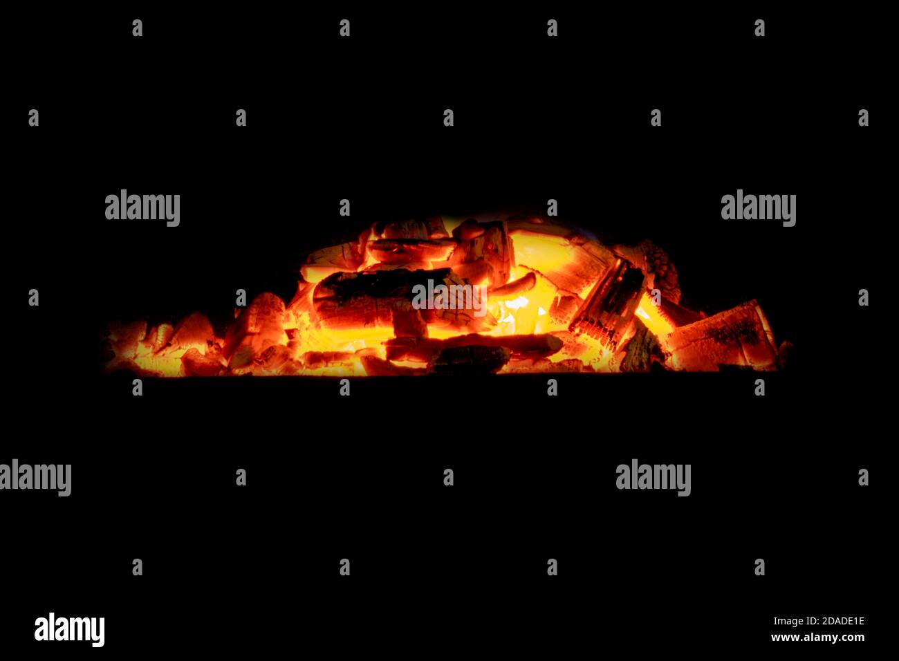 Hot fireplace full of wood. Real Flames from burning logs texture ...