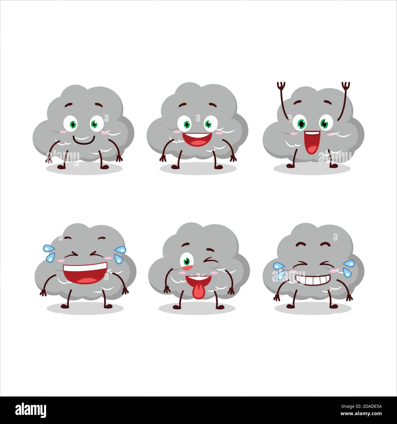 Cartoon character of dark cloud with smile expression Stock Vector ...