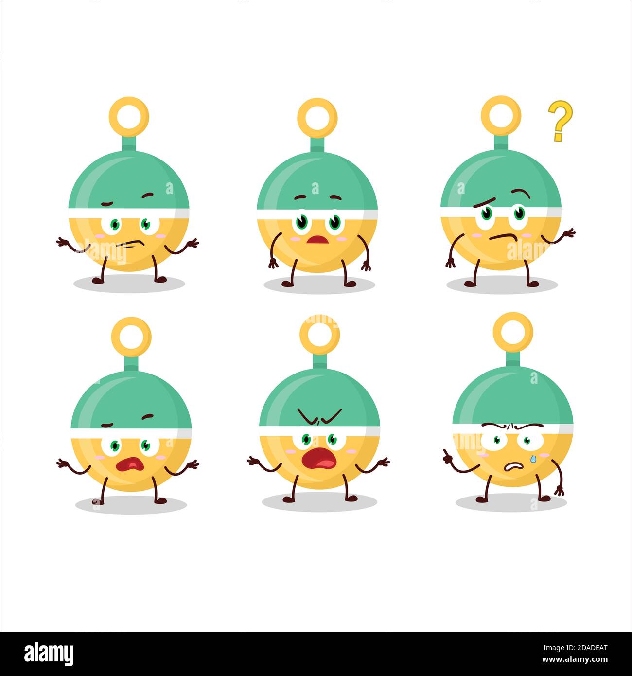 Cartoon character of rattle with what expression Stock Vector Image ...