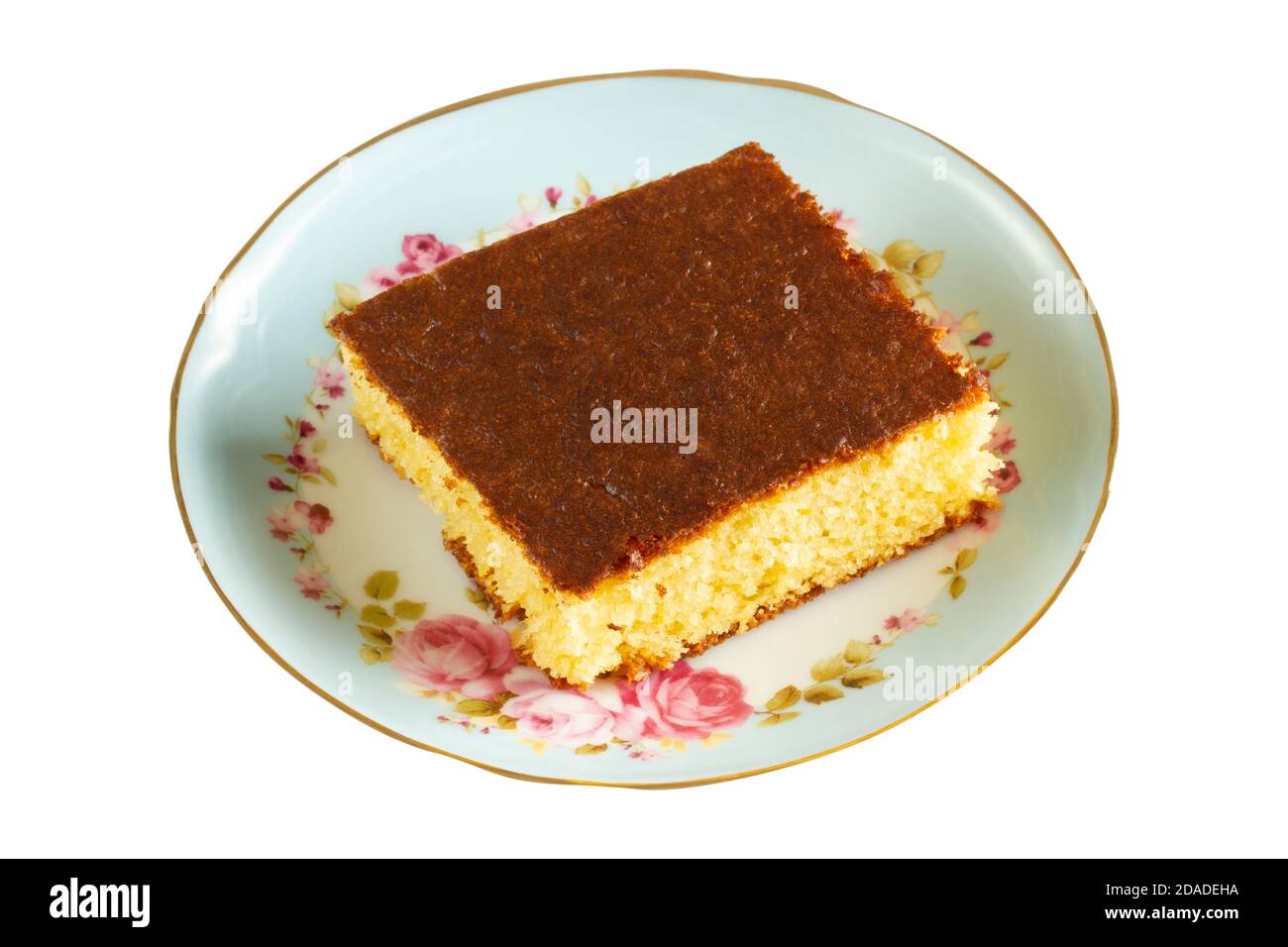 Homemade traditional Turkish dessert Revani Stock Photo - Alamy