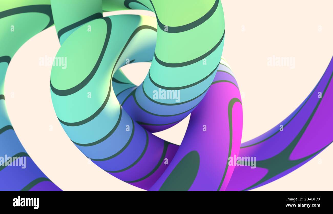 Colorful twisted tube Stock Photo - Alamy