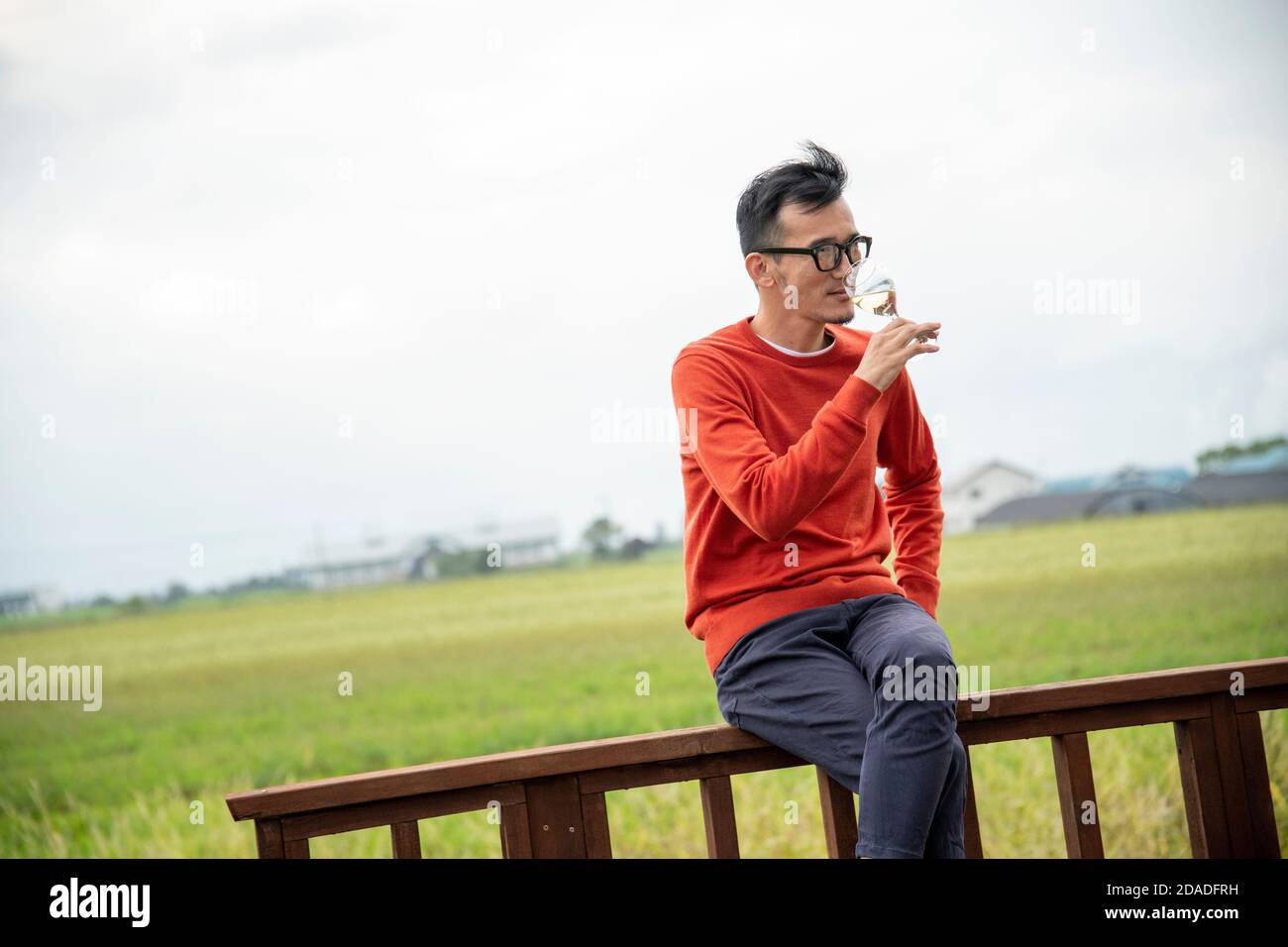 Man Drinking Wine Stock Photo - Alamy