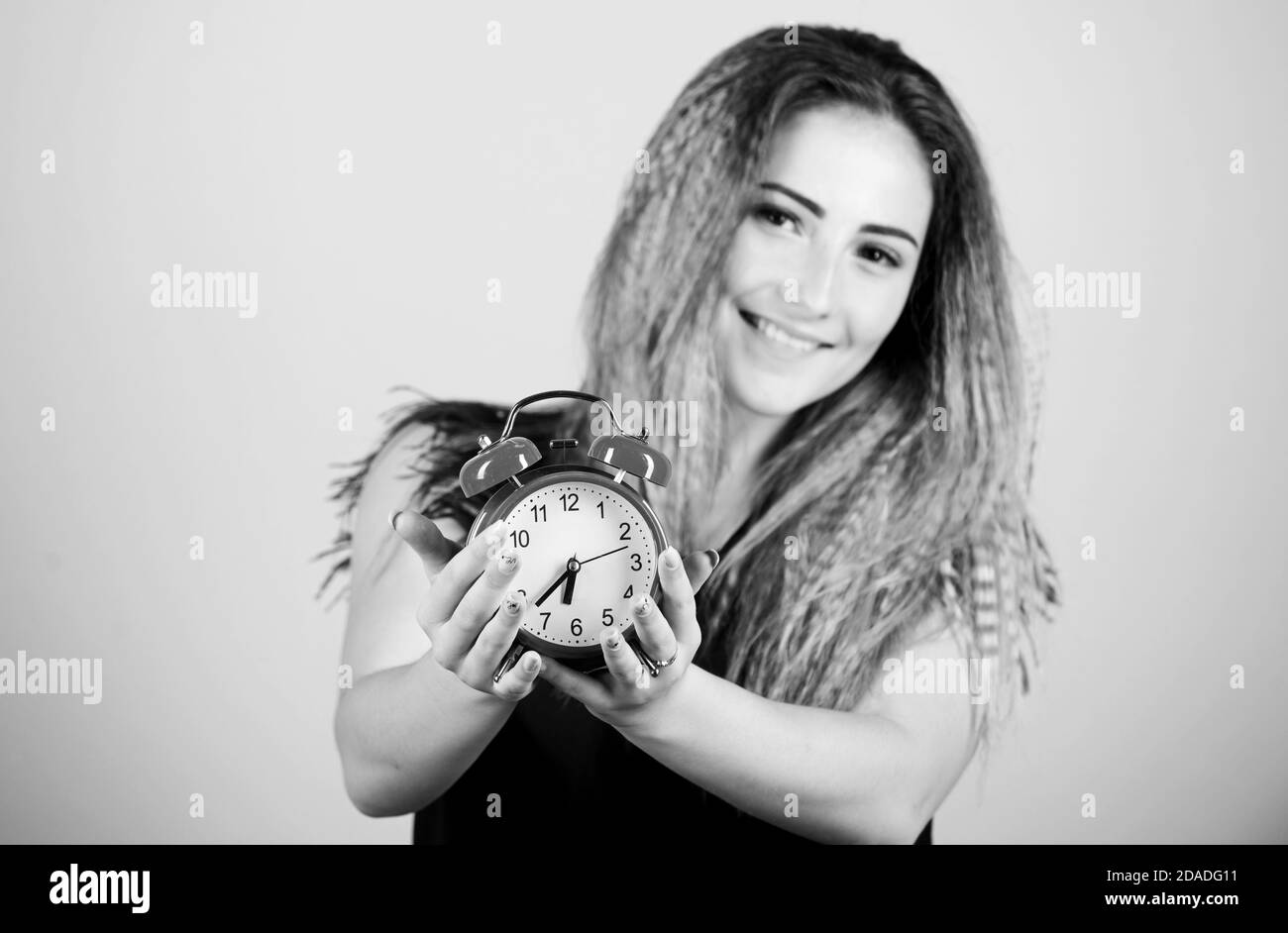 Counting time till deadline. Overwork or being late. It is time. Watch ...