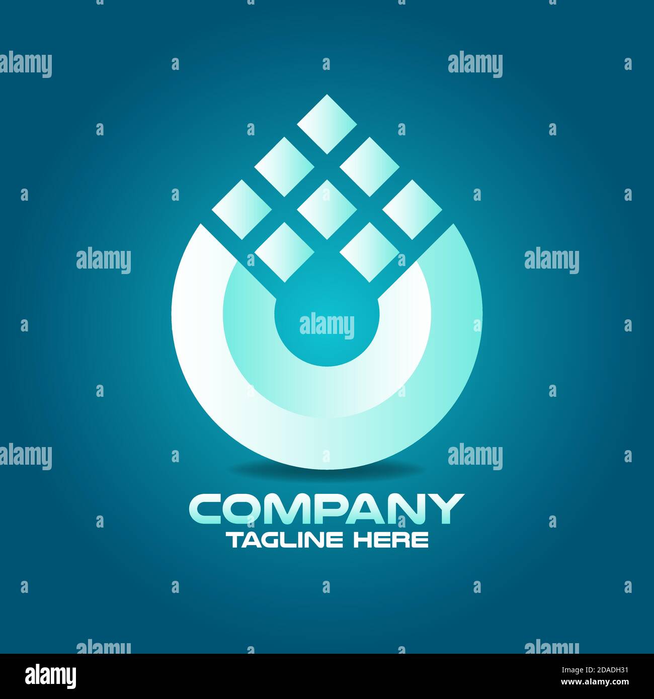 Modern media drop logo.Vector illustration Stock Vector Image & Art - Alamy