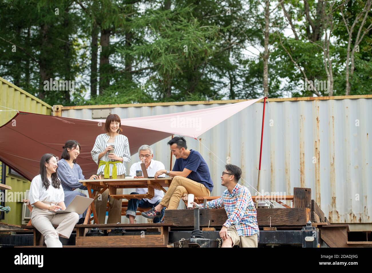 Work on Vacation as New Normal Work Style Stock Photo - Alamy