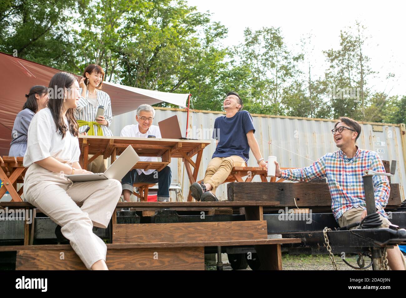 Work on Vacation as New Normal Work Style Stock Photo - Alamy