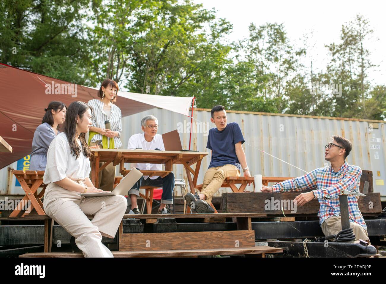 Work on Vacation as New Normal Work Style Stock Photo - Alamy