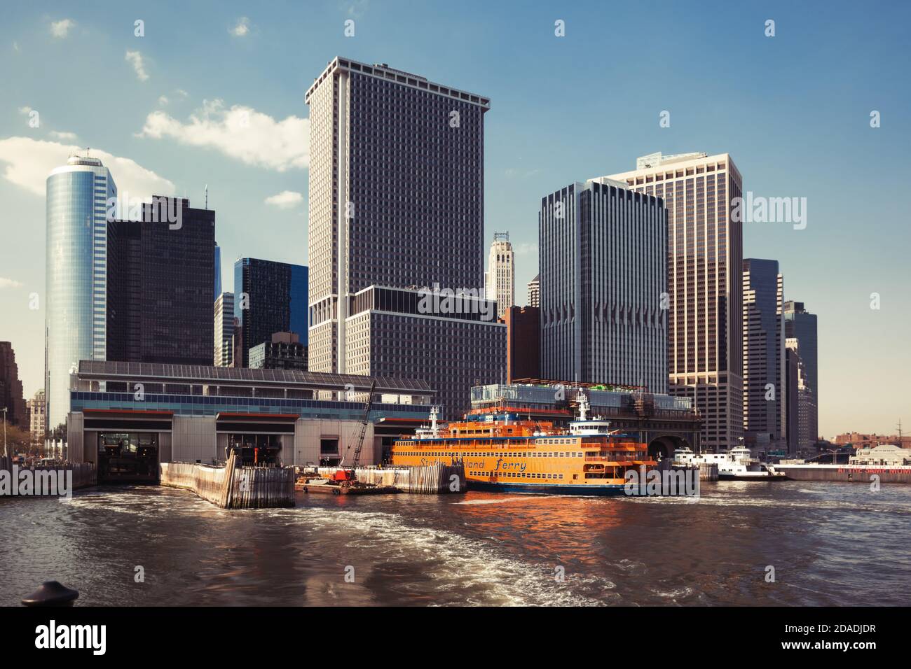 Staten Island Ferry Whitehall Terminal in Lower Manhattan used by ...