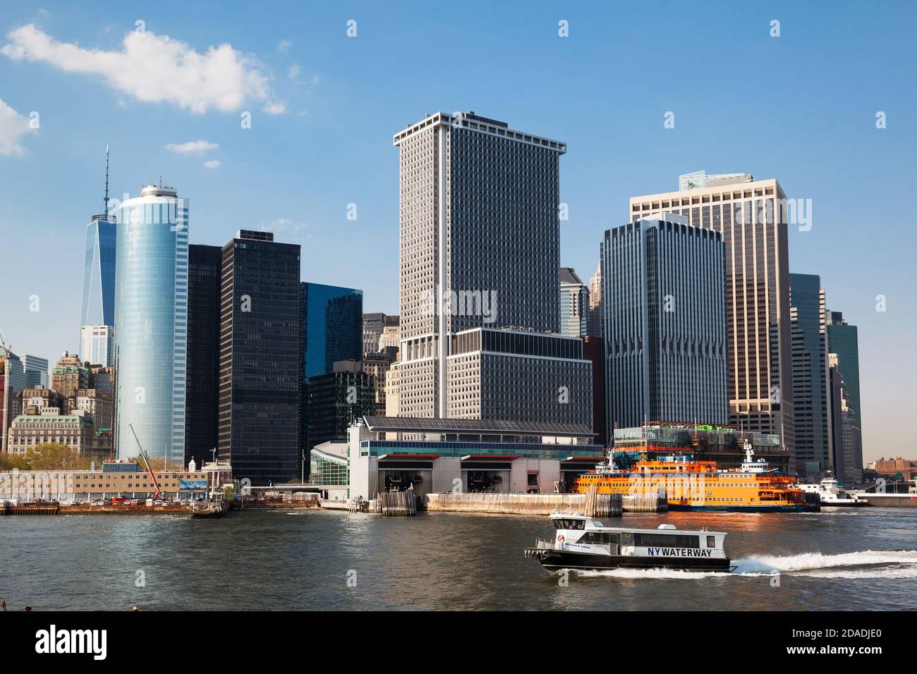 Staten Island Ferry Whitehall Terminal in Lower Manhattan used by ...