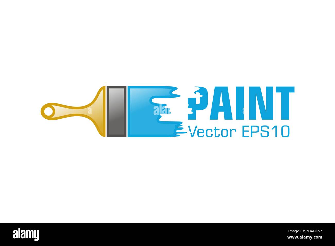 Paintbrush logo design concept on white background Stock Vector Image ...