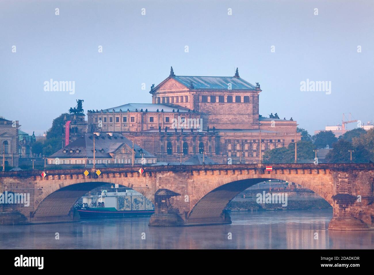 Dresden saxony germany the augustus bridge hi-res stock photography and ...