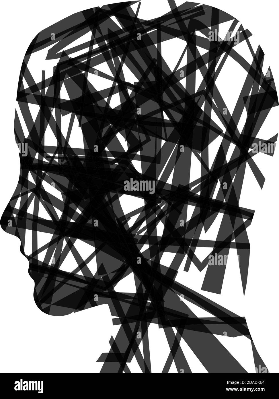 Head shape black paper Cut Out Stock Images & Pictures - Alamy