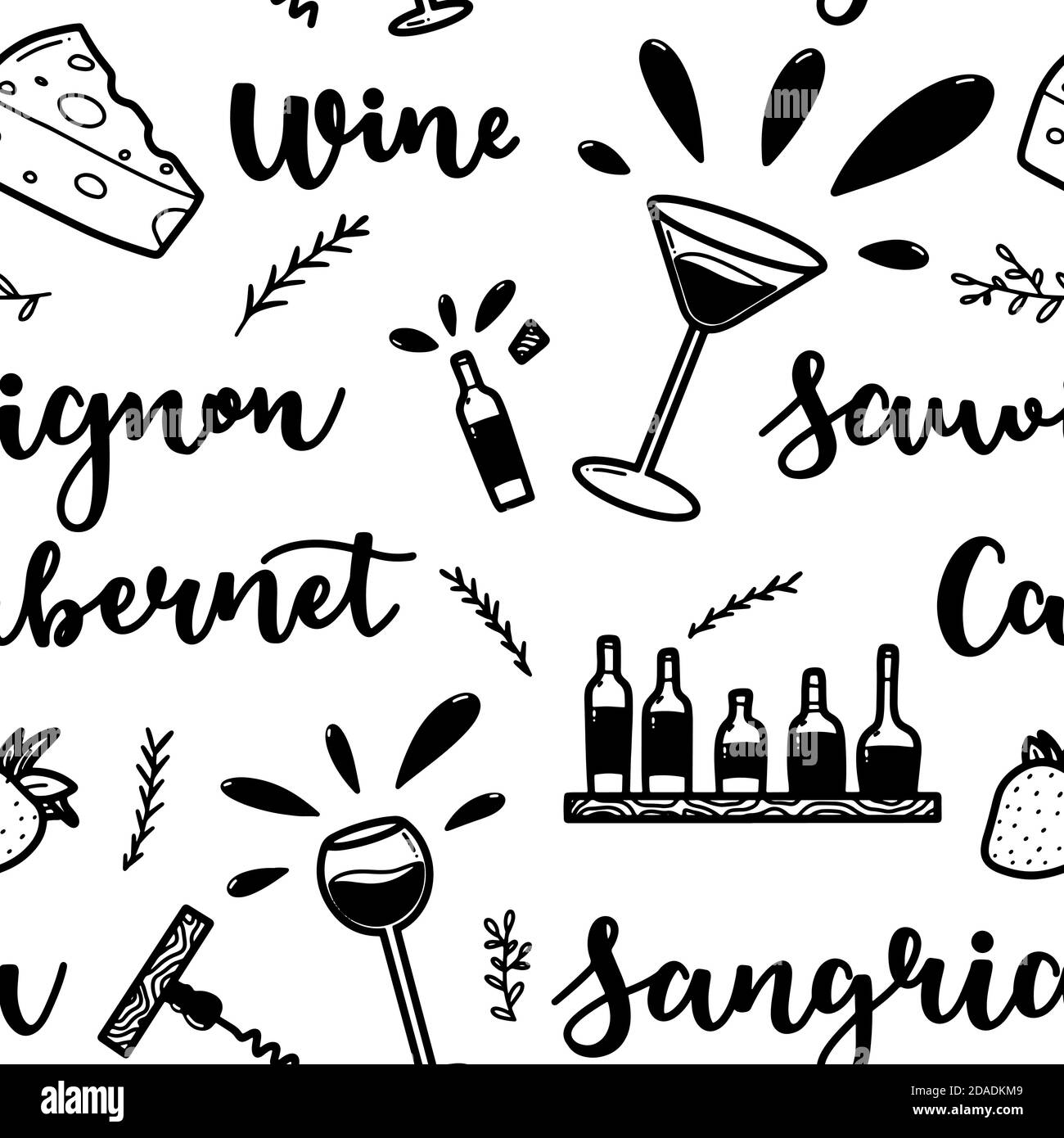 Cocktail menu, board Black and White Stock Photos & Images - Alamy