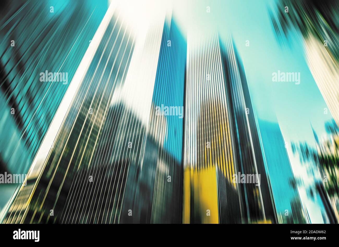 Abstract blurred image of modern Manhattan architecture Stock Photo - Alamy