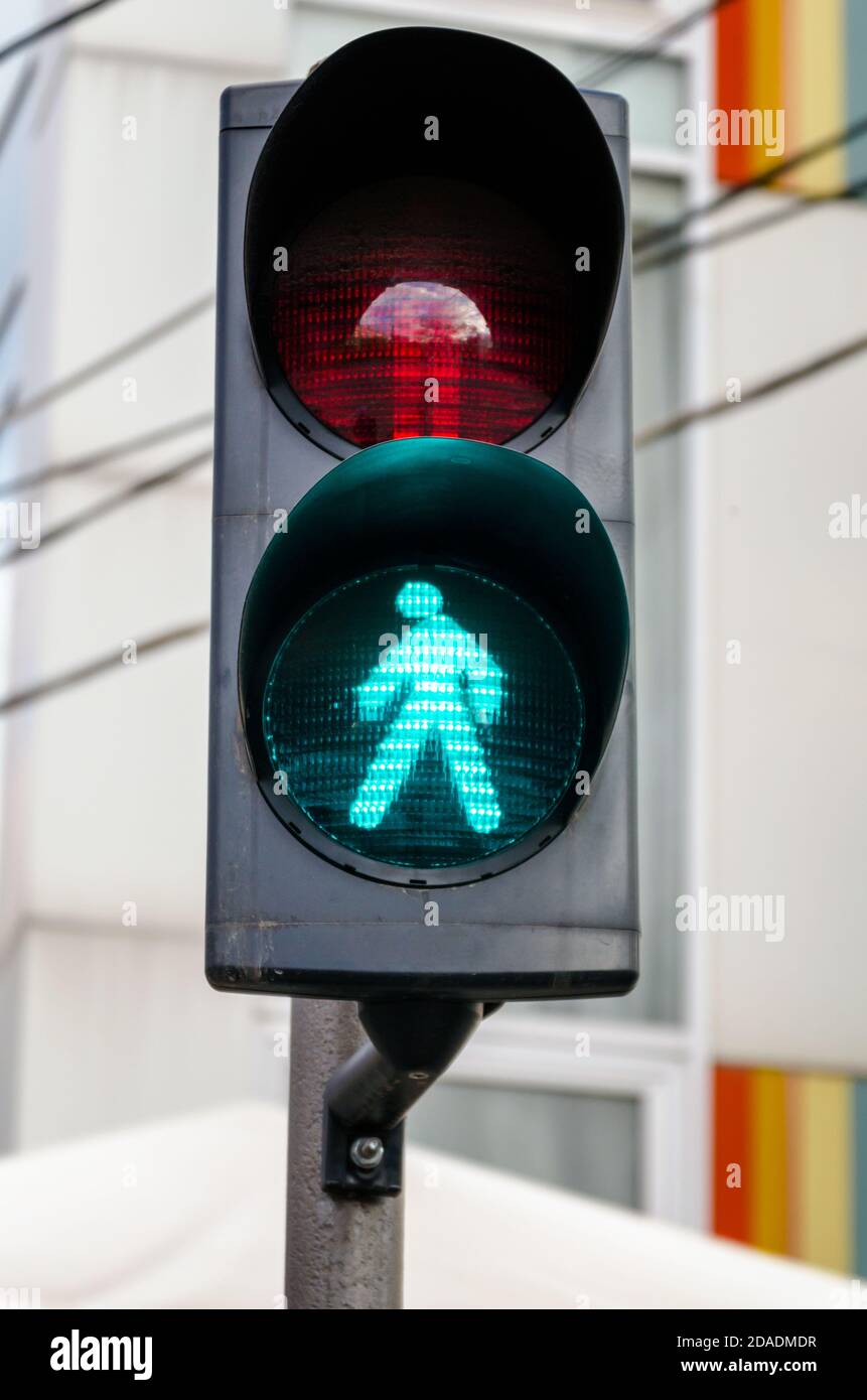 Green Traffic Light Man