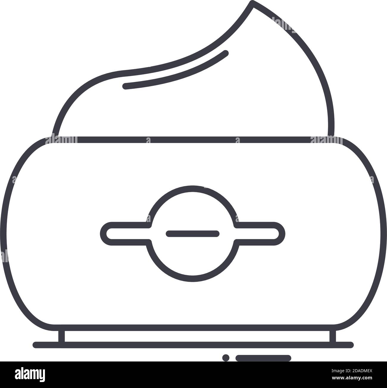 Lotion symbol icon, linear isolated illustration, thin line vector, web ...