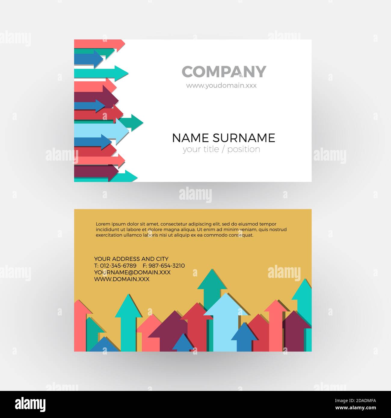 Vector abstract colored arrows, innovation concept. Professional ...