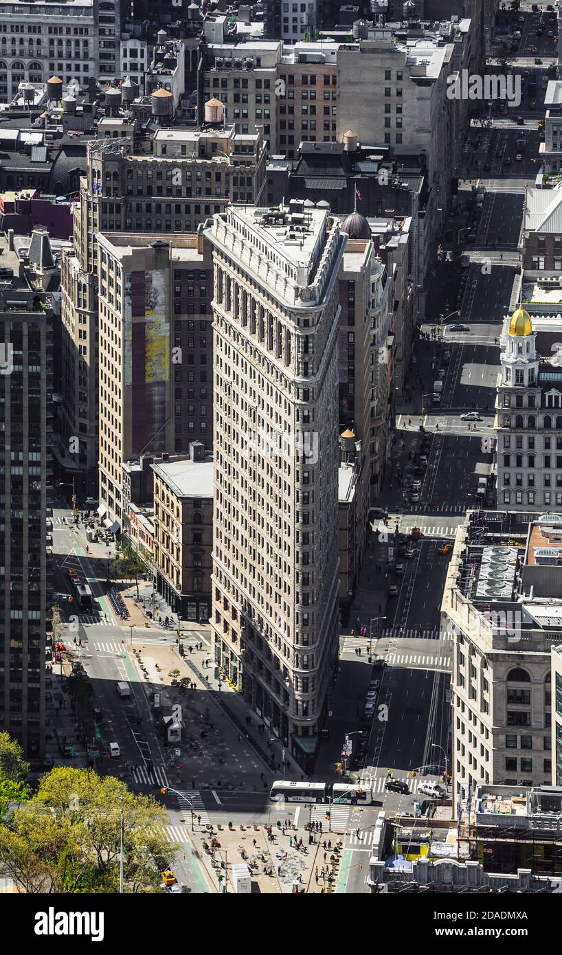 Flatiron Building at NYC. Originally the Fuller Building, is a ...