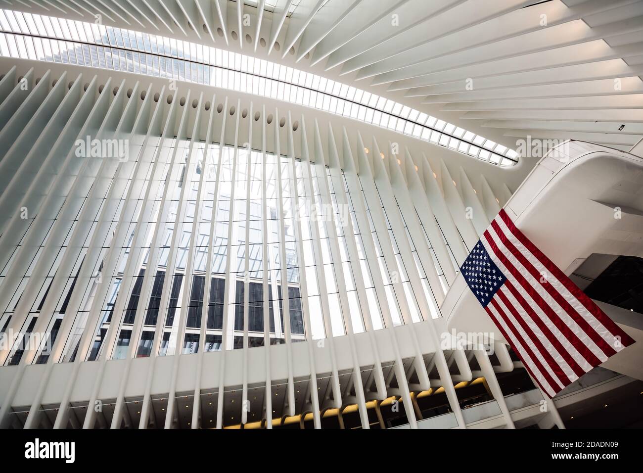 NEW YORK, USA - Apr 29, 2016: The Oculus in the World Trade Center ...
