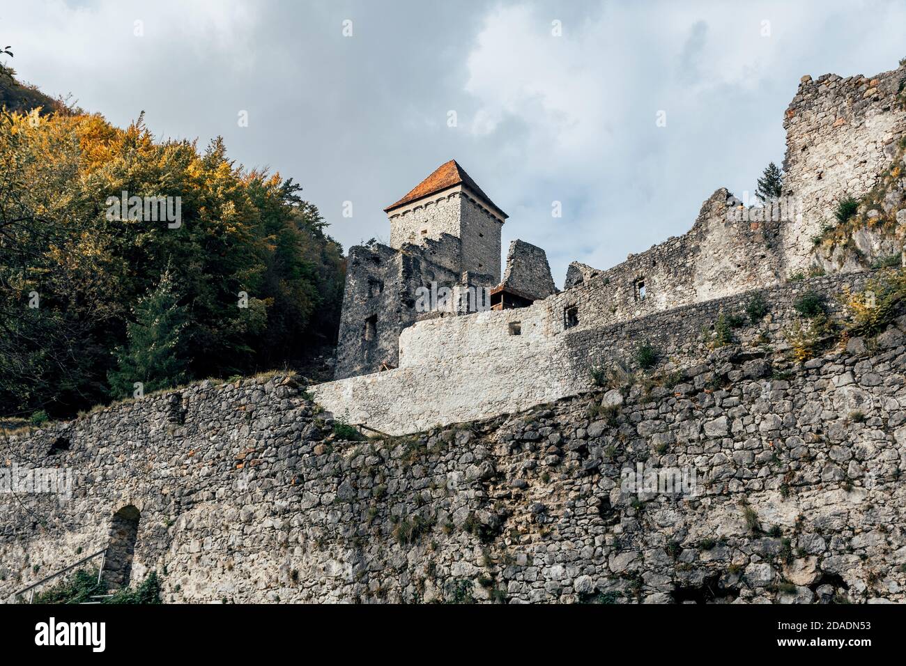 BEGUNJE NA GORENJSKEM, SLOVENIA - Nov 02, 2020: Old medieval castle ...