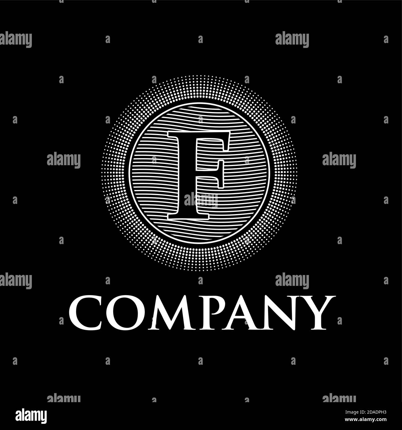 vector initial letter F, black background Stock Vector Image & Art - Alamy