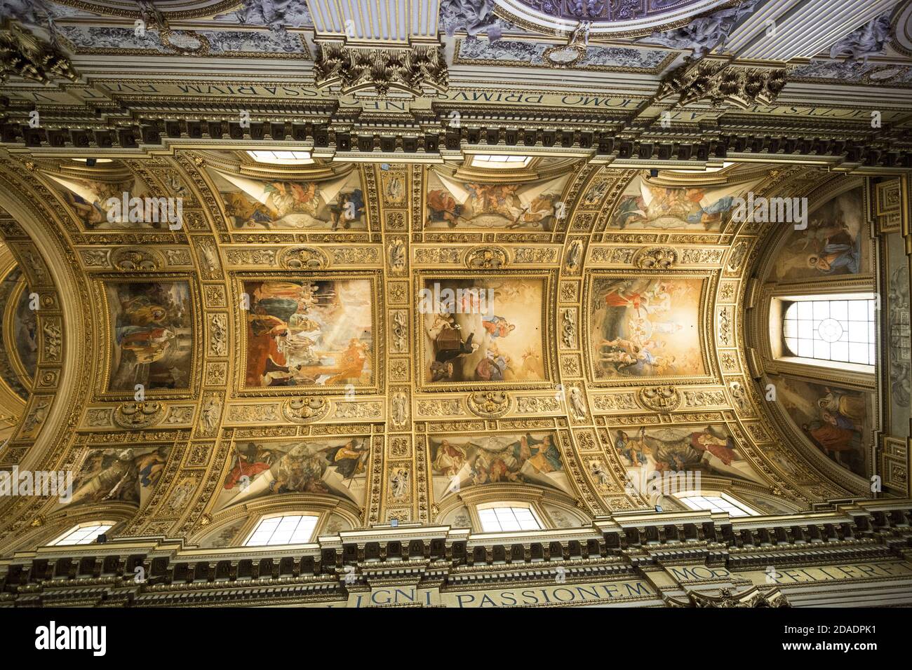 ROME, ITALY - Jun 08, 2017: Cealing of art from the Churches of Rome ...