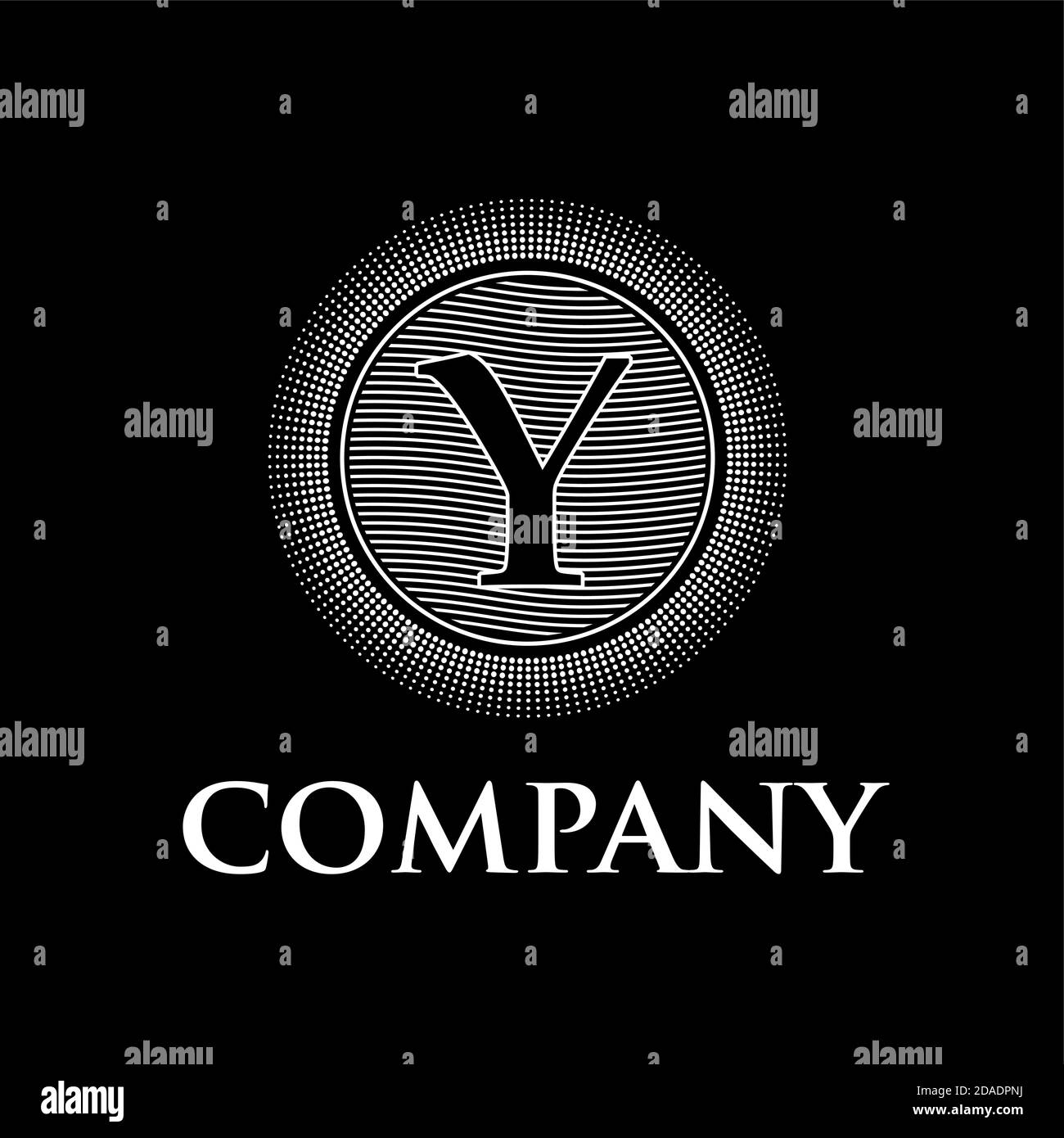 vector initial letter Y, black background Stock Vector Image & Art - Alamy