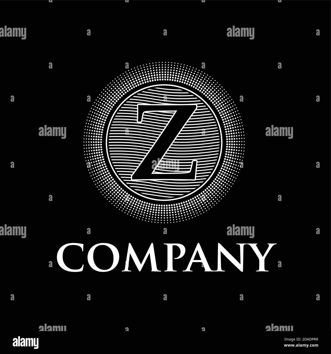 Initial z vector vectors Black and White Stock Photos & Images - Alamy
