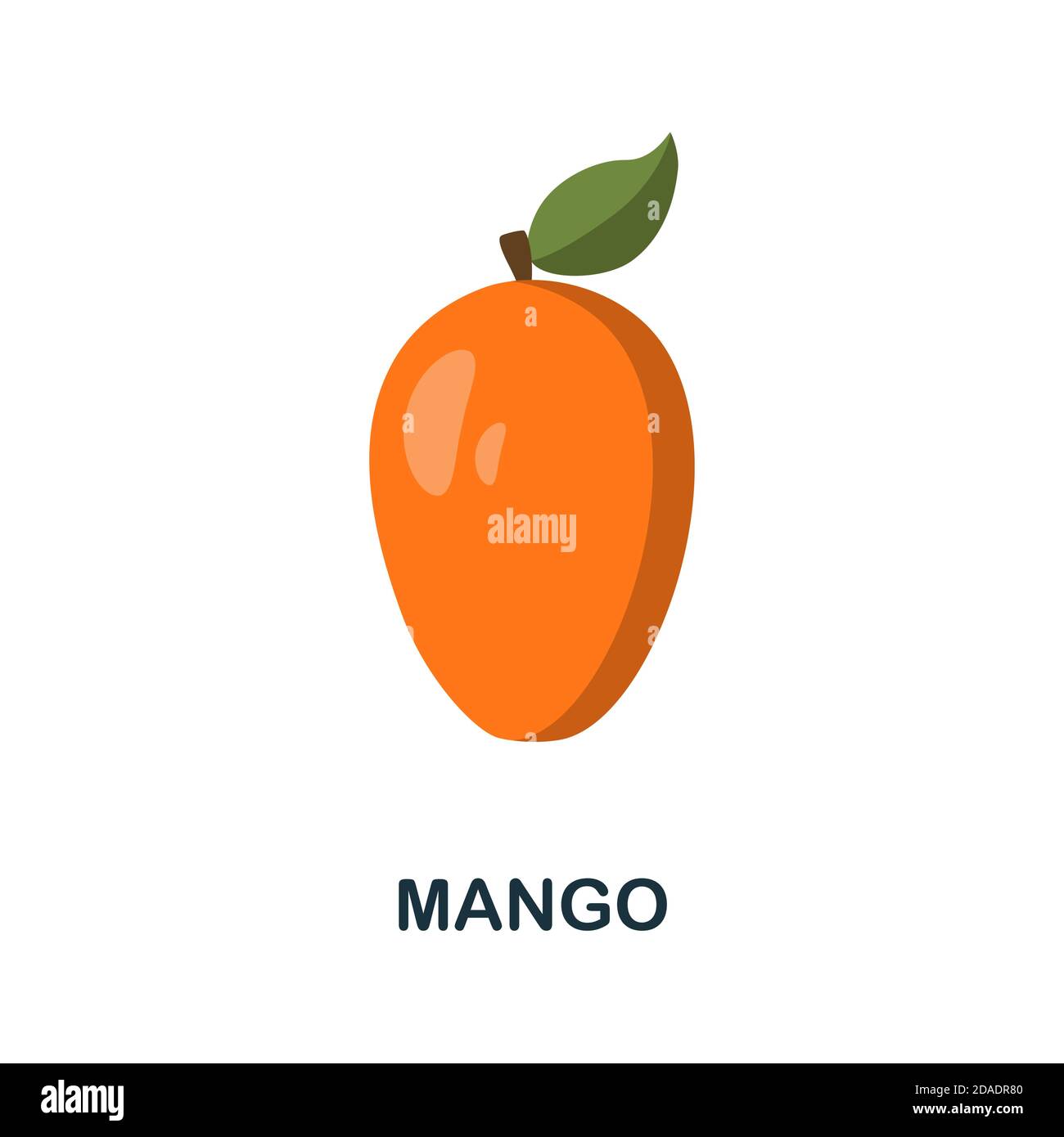 Mango icon. Simple element from fruits collection. Creative Mango icon ...