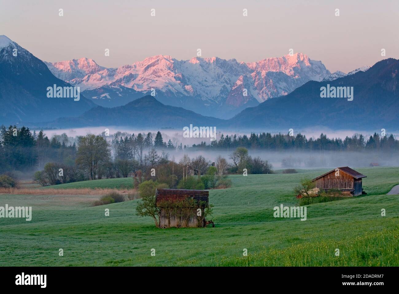 Murnau with zugspitze hi-res stock photography and images - Alamy