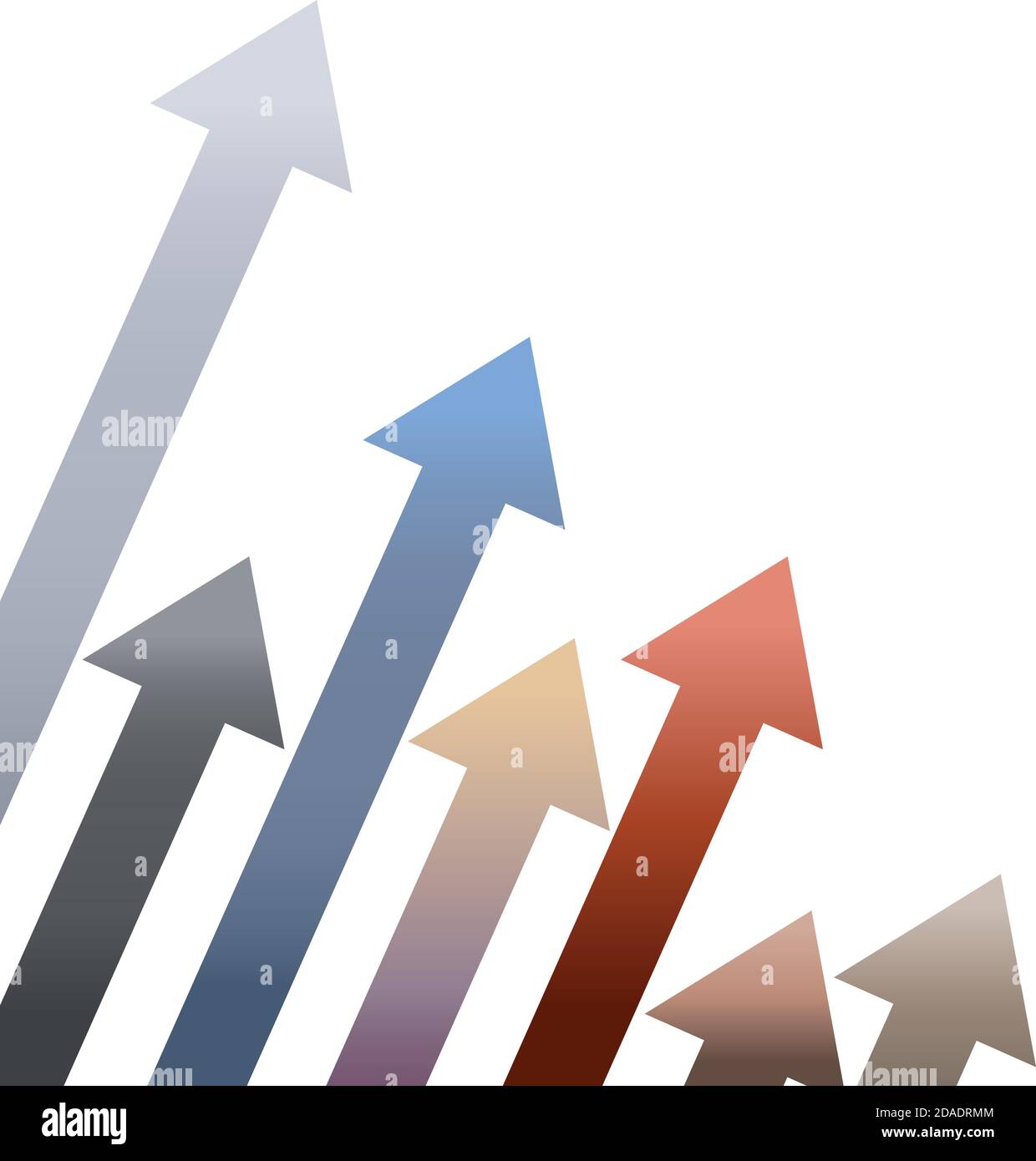 Vector colored arrows background in growth Stock Vector Image & Art - Alamy