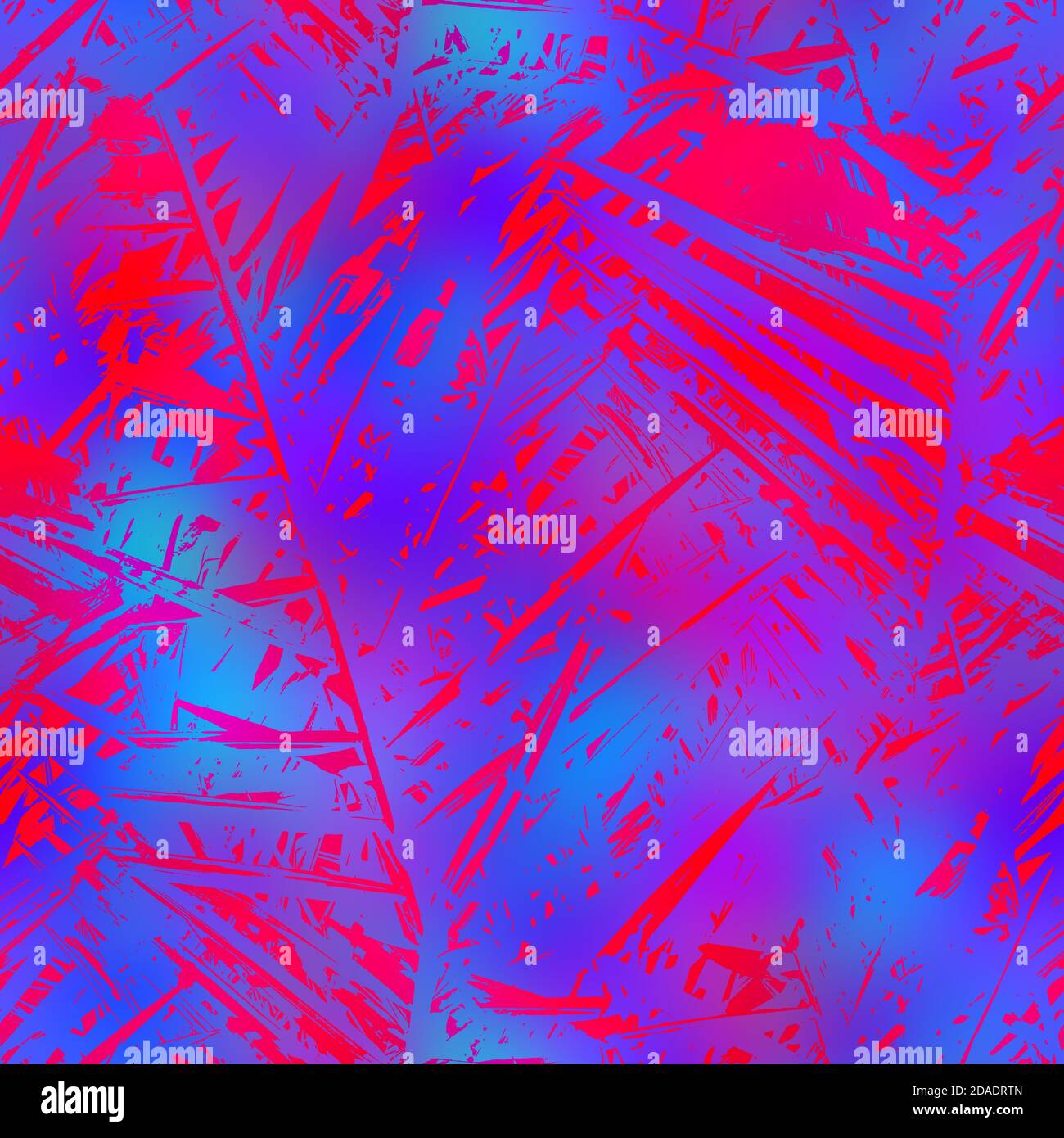 Seamless intense red and blue leaf pattern Stock Photo - Alamy