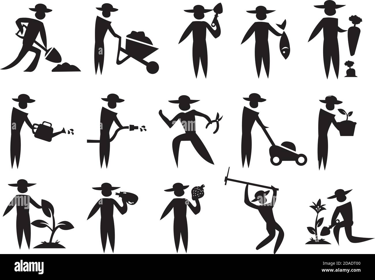 Doing gardening Cut Out Stock Images & Pictures - Alamy