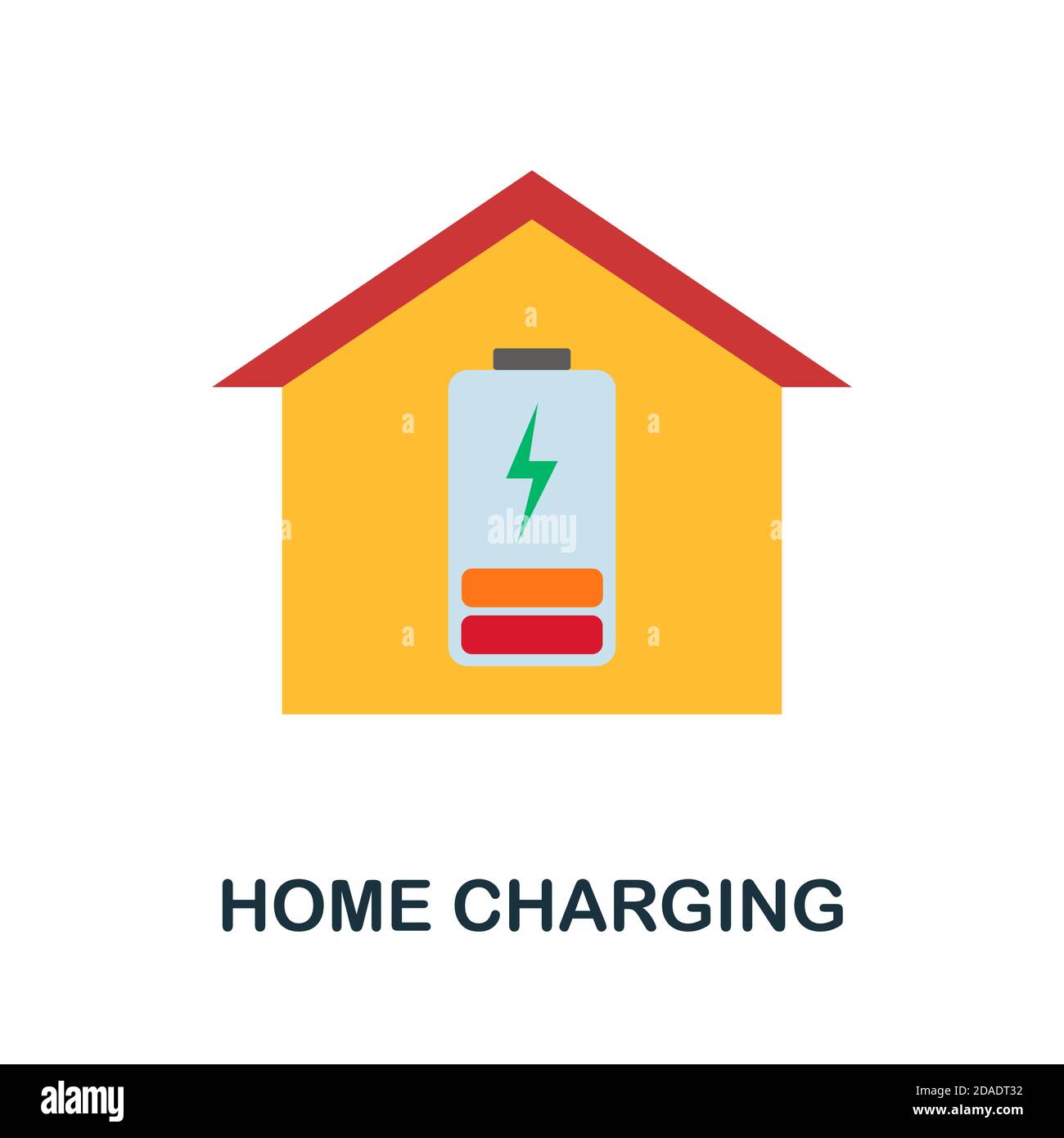 Home Charging icon. Simple element from electric vehicle collection ...