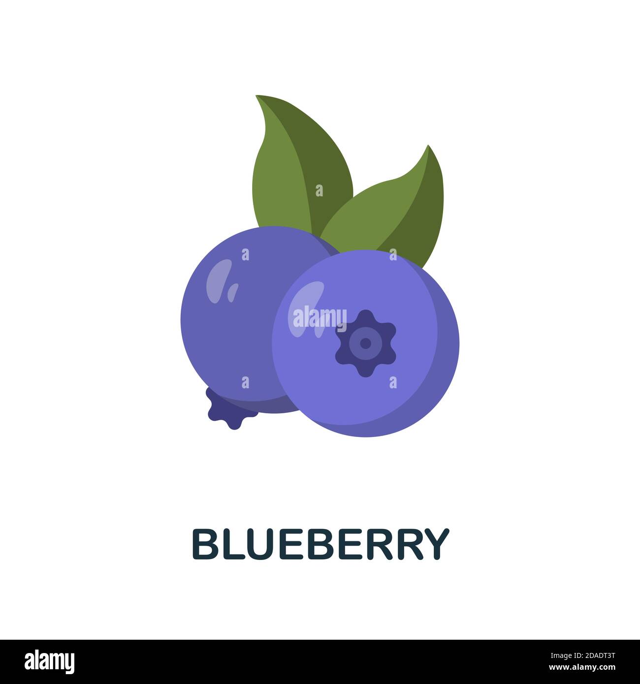 Blueberry icon. Simple element from fruits collection. Creative ...