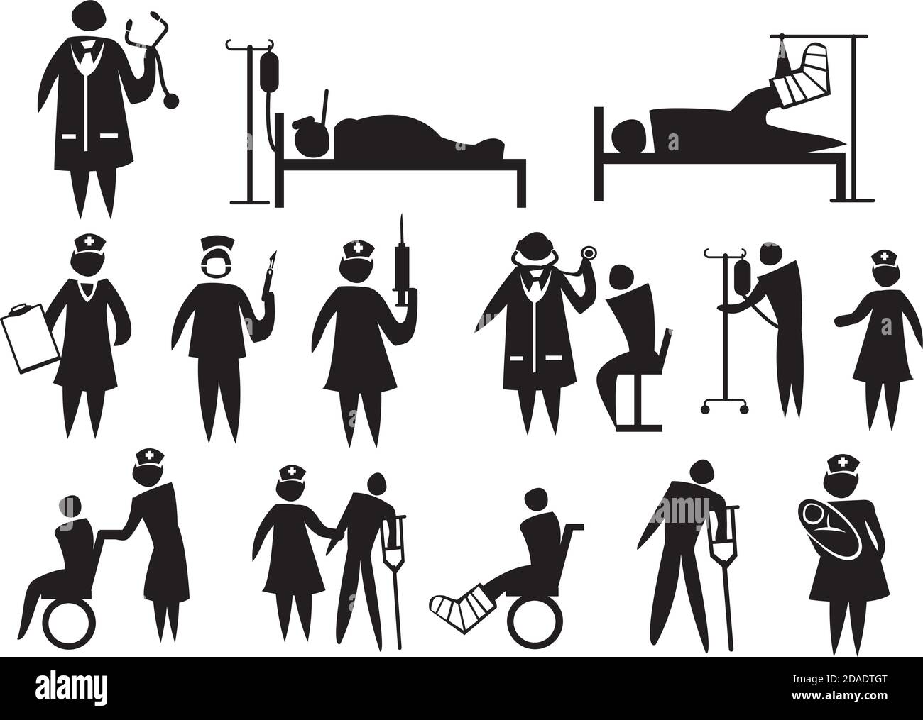 Healthcare professional icons Stock Vector Images - Alamy