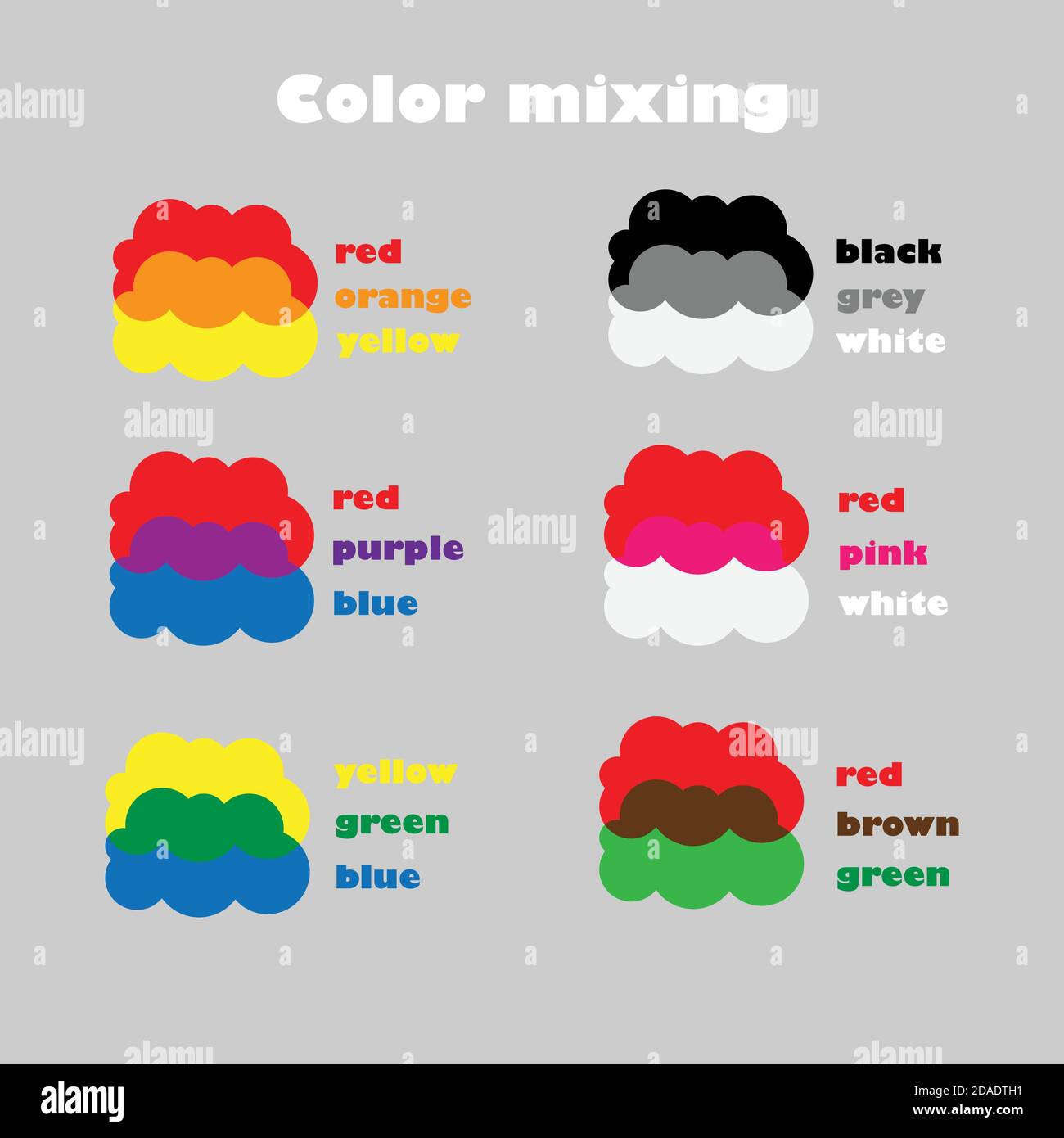 Learning colors mixing for children, fun education game for kids ...