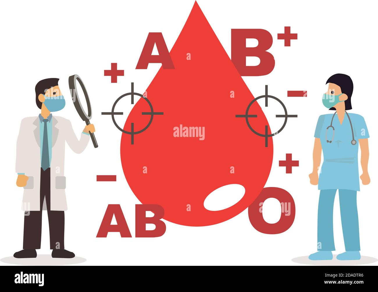 Blood research laboratory with doctors. Scientific technology in ...